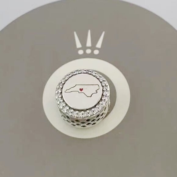 Pandora | Jewelry | Pandora North Carolina Map Exclusive Charm Bead ...